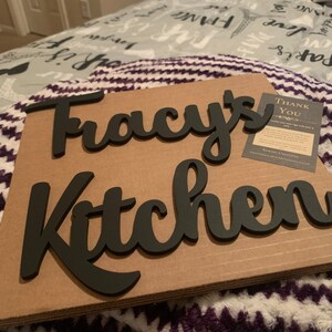 Custom Kitchen Sign. Personalized Kitchen Sign. Wood Word | Etsy