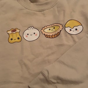 Cute Dim Sum T-shirt, Unisex Asian Food T-shirt, Kawaii Art Shirt ...