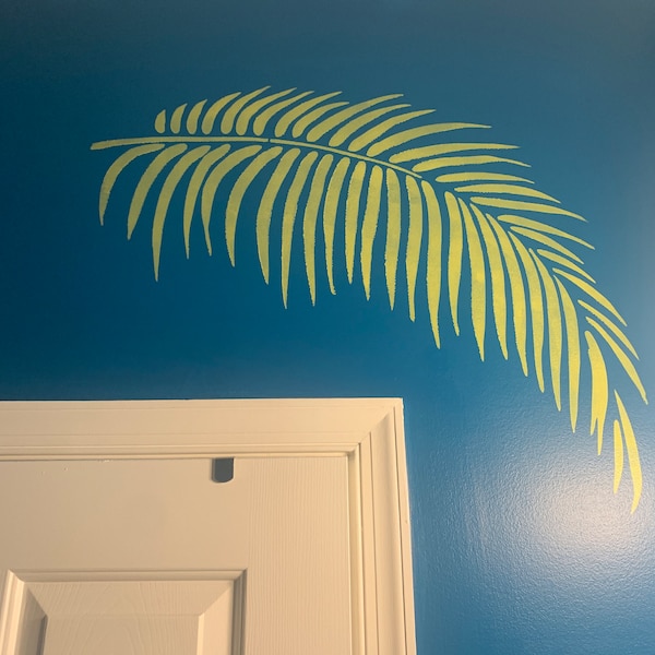 Palm Frond Wall Art Stencil - Wall Painting Stencils for Easy Room ...
