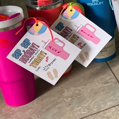 Teacher Stanley Cup Gift/ Gift Tag/teacher Favorite/stanley Cup Gift ...