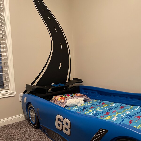 Road Wall Decal Sticker Tire Track Wall Sticker Road Wall Decals ...