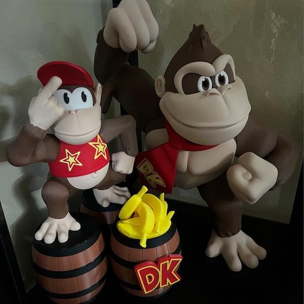 Diddy Kong 3D Printed Statue | 2 Sizes | Great Gift for the Collector ...