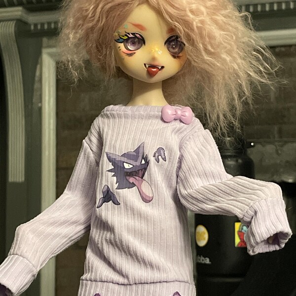 MADE TO ORDER, Kawaii Emo Long Sleeve for Mini Dollfie Dream, Imomodoll ...