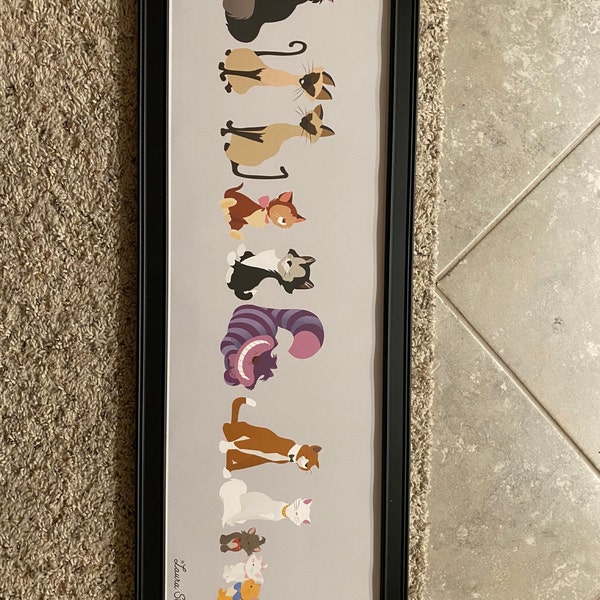 Disney's Cats of Disney Panoramic Poster/print - Minimalist Cats Meow ...