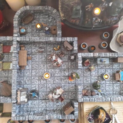 Adventurer Table With Chair Painted TTRPG Table Top Role Playing Game ...