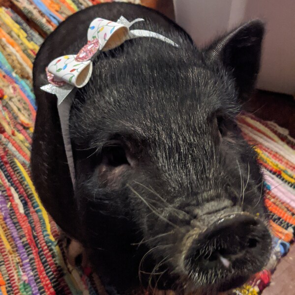 Brown Glitter Pig Ornament - Etsy