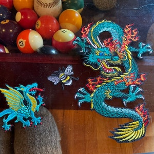 Embroidered Dragon Patch Dragon Patches Iron on Patch | Etsy