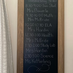 Modern Rustic Farmhouse Chalkboard With Optional Chalk Ledge - Etsy
