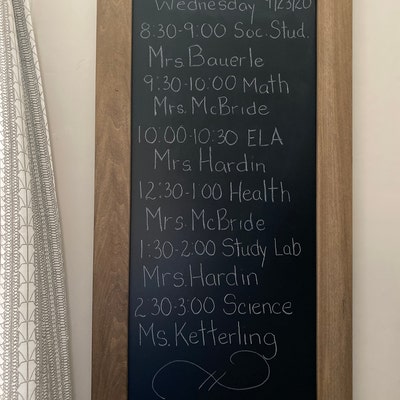 Modern Rustic Farmhouse Chalkboard With Optional Chalk Ledge - Etsy