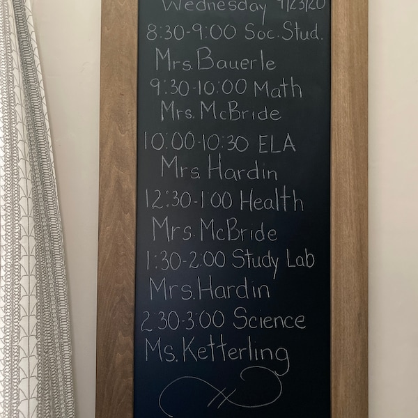 Modern Rustic Farmhouse Chalkboard With Optional Chalk Ledge - Ebony ...