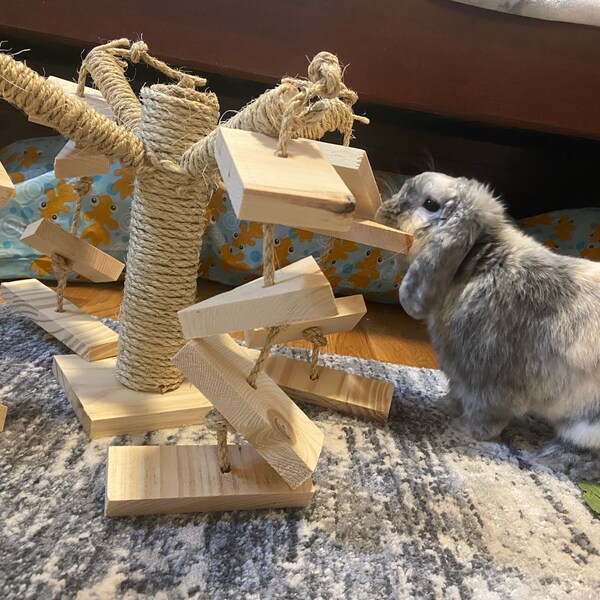Tree Rabbit Toy (natural) - Etsy