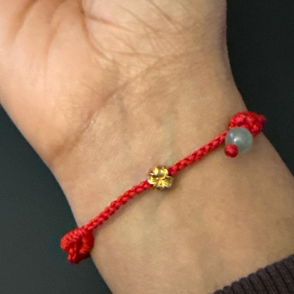 Red String Bracelet, Red Lucky Wish Bracelet, Red String Bracelet With ...