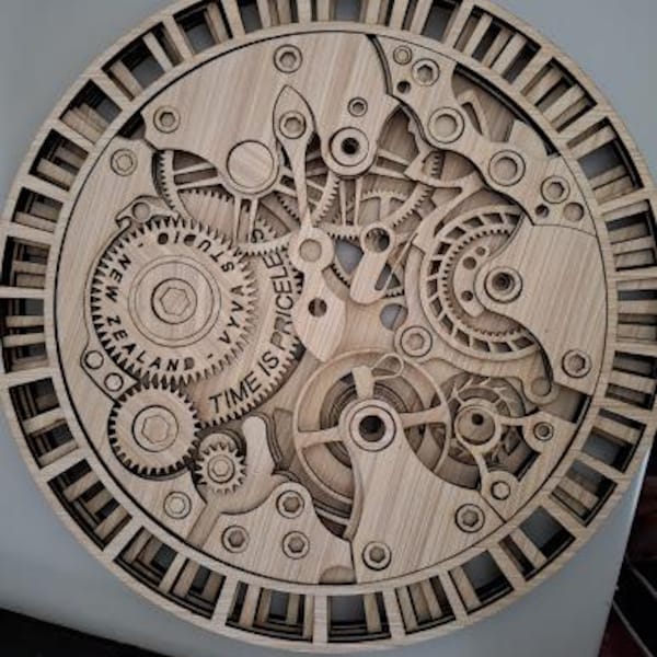 Watch Movement | Laser Cut File for Creating Multilayered 3D Mechanical ...