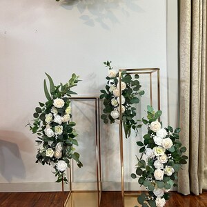 SALE 24/32/40 Modern Rectangle Stand Metal Gold Geometric Vase/metal ...