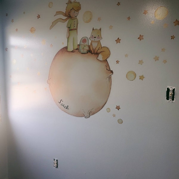 The Little Prince Wall Decal. Wall Sticker Little Prince. Nursery Wall ...