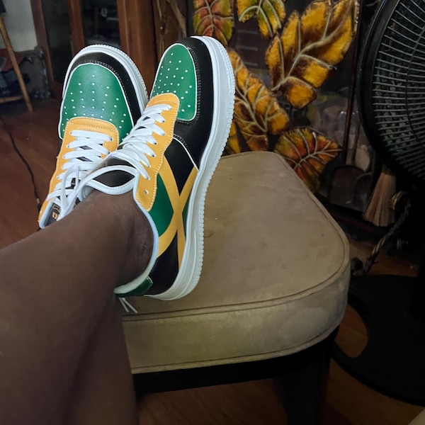 Jamaica Sneakers for Men & Women Rasta Shoes Custom National Flag ...