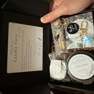 7 Oz Handmade Soy Candle and Wax Sachet Gift Box Mothers Day Candle ...