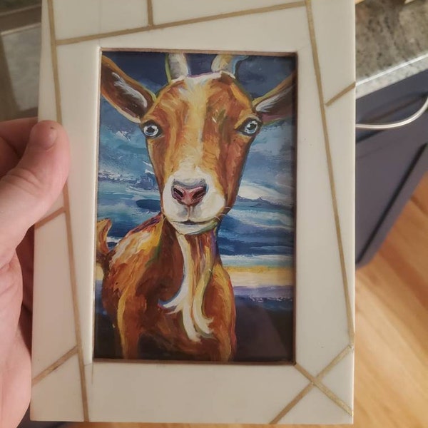 Goat Art Print, Goat Home Decor, Goat Lover Gift , Farmhouse Decor ...