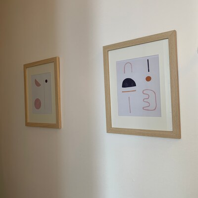 Printable Wall Art, Downloadable Print, Simple Forms Geometric Art ...