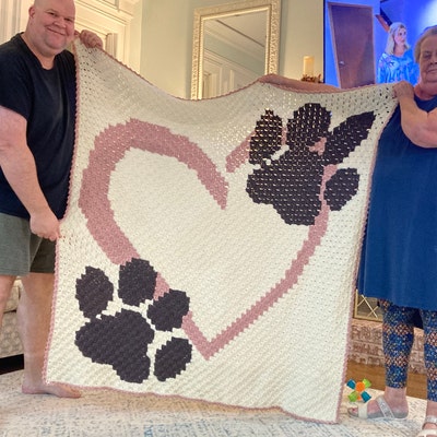 WHITETAIL DEER MINI C2C Graph Afghan Pattern With Written Instructions ...