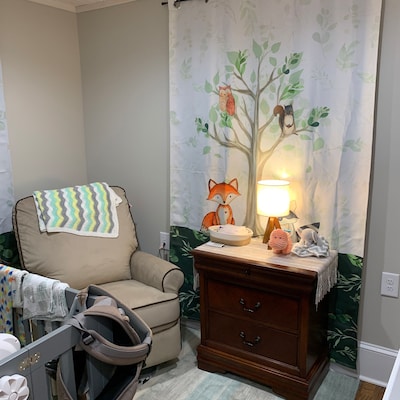 Personalized Woodland Animals Baby Swaddle, Name Swaddle Gift Idea for ...