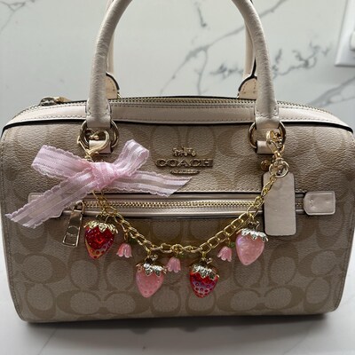 Coquette CHERRIES Bag Charm. - Etsy