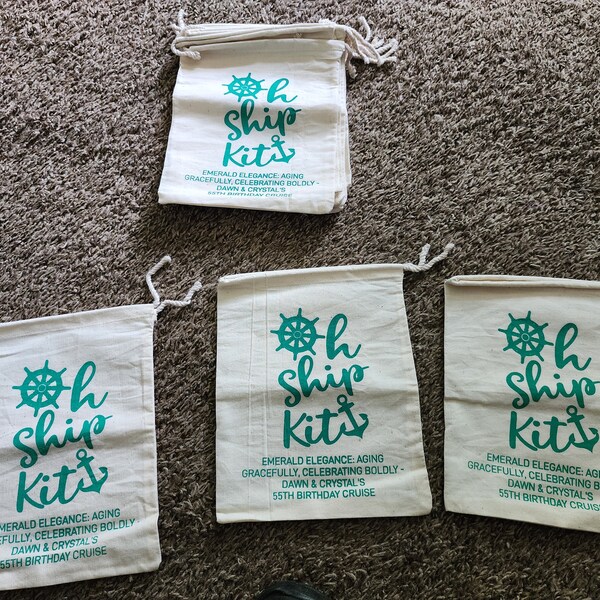 Oh Ship Kit-bachelorette Party Favor Bags-customized Recovery Kits ...