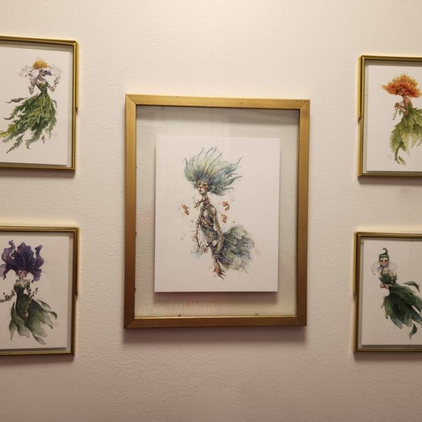 Set of 3 Flower Fae Art Prints | Fairy Art | Illustration | Signed ...