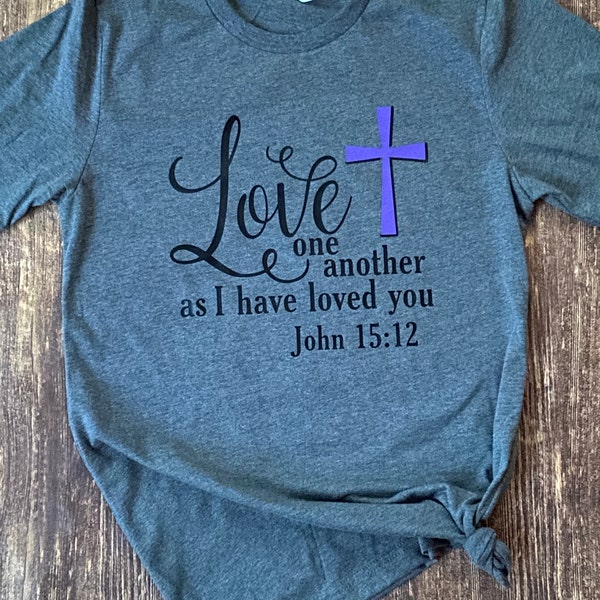 Love One Another John 15:12 LL103 C SVG DXF Fcm Ai Eps Png Jpg Digital ...