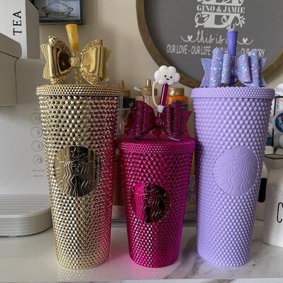 Dragon Fruit Glitter Straw Bow Topper Straw Topper Bow - Etsy