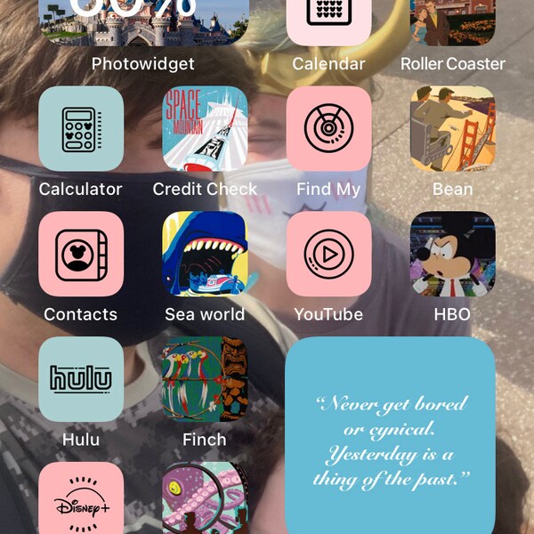 Indie Ios 14 Icons Pack Theme Pack Retro Icons Ios 14 App Covers Groovy ...