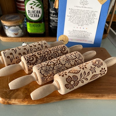 CORN FLOWER Stamp Embossing Wood Stamp Engraved Stamp by - Etsy