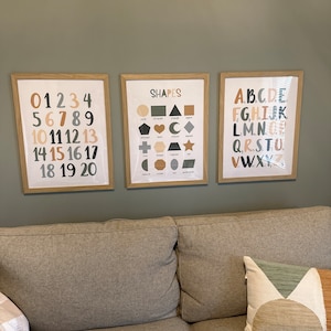 Sea Animals Alphabet Print, Under the Ocean Print, Sea Nursery, Ocean ...