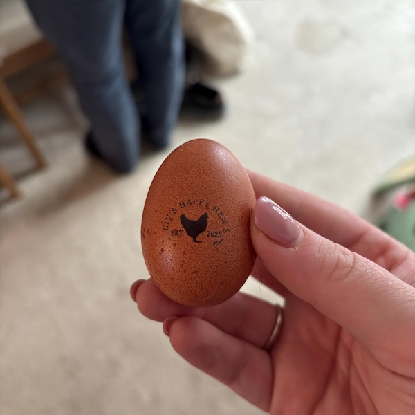 CUSTOM Egg Stamp With Initials - Mini Stamper for Eggs - Farm Stand ...