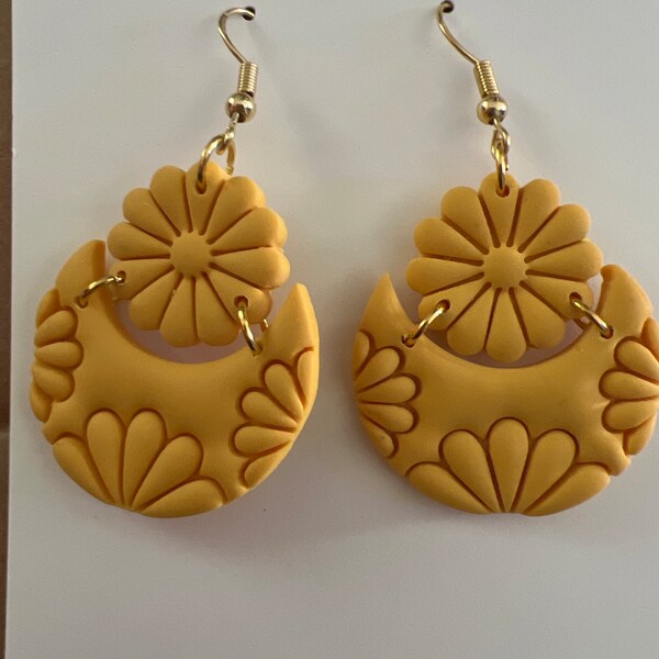 Boho Daisy Moon Polymer Clay Cutters: Spring Earring Jewelry - Etsy