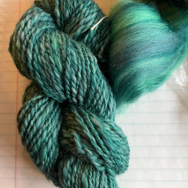 Corriedale Roving, Grey Corriedale Top, 100 Grams of Spinning Fiber ...