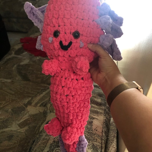 PATTERN: Plush Annie the Axolotl Pattern - Amigurumi Chunky Axolotl ...