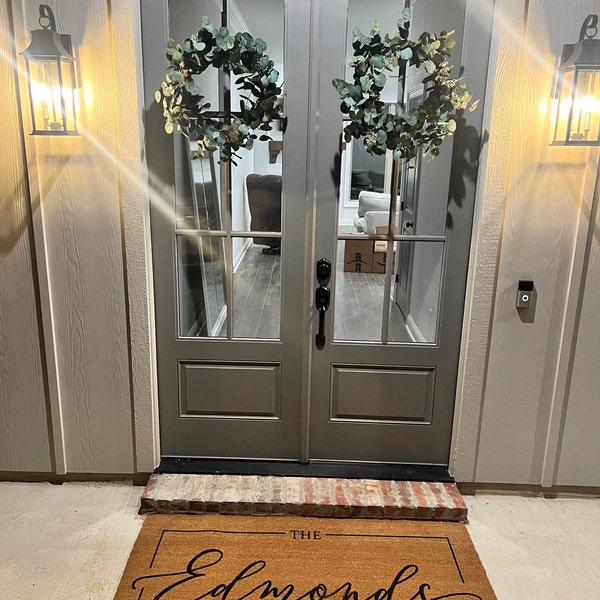X-LARGE Double Door Doormat, Customized Coir Doormat, Extra Long ...