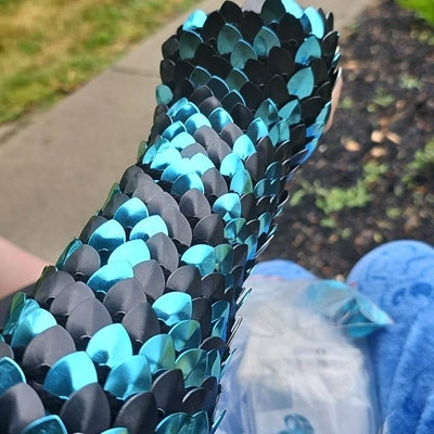 Epaulets in Knitted Dragonhide Scalemail Armor Bronze Sold as a Pair - Etsy