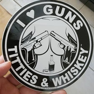 I Love Guns, Titties, and Tacos Decals Stickers - Etsy