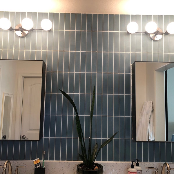 Mirror Vanity - Mirror Light - 4 Bulb Vanity - Bathroom Vanity - Wall ...