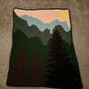 Boho Mountain C2C Crochet Throw Blanket Pattern - Etsy