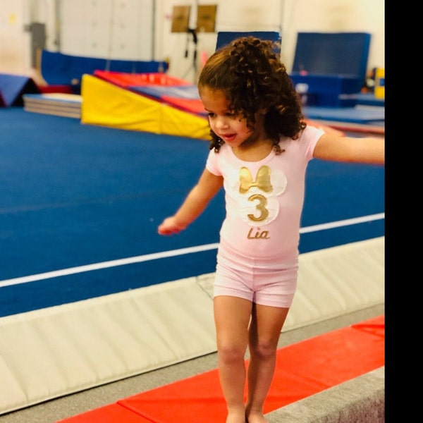 Gymnastics Leotard Outfit Birthday Personalized Minnie Mouse ...