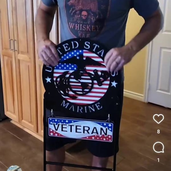 Armed Services US Marine Corp Marines USMC Military Metal Yard Sign - Etsy