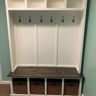 Add-on Fee Solid Dividers Between Cubbies of Entryway Bench - Etsy