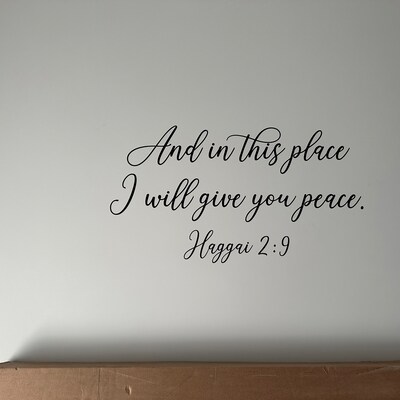 Custom Wall Decal Personalized Vinyl Sticker, Bible Verse, Lettering ...