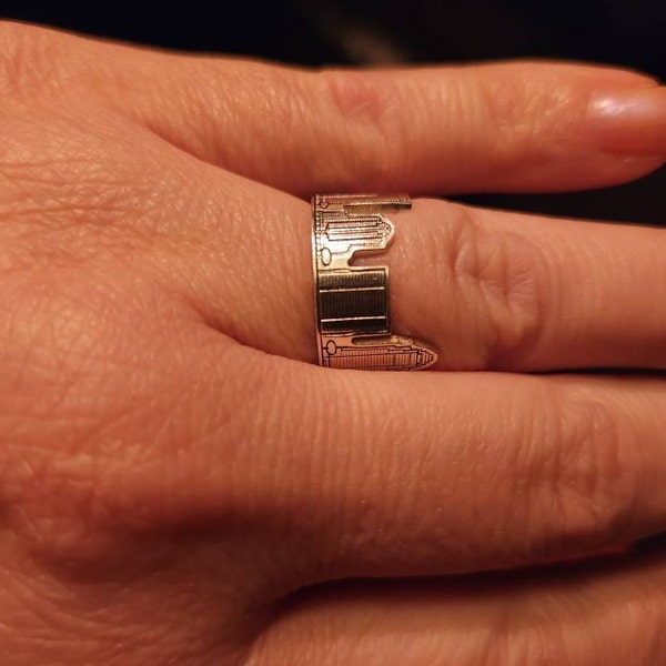 Your City Ring • Any Cityscape Ring • Travel Ring • Custom Silver Ring ...