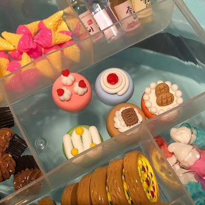 10pcs Miniature Cakes 3D Resin Cabochons Charms for Slime or Decoden ...
