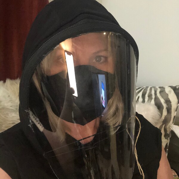 Face Shield Reusable Hood ,shield Mask , Anti Fog Adults, Face Hood ...