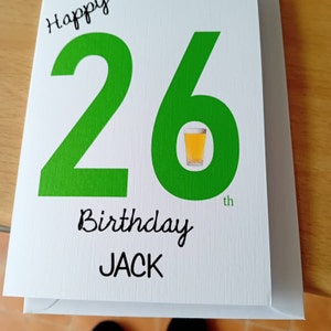 Personalised 22nd Birthday Card for Her - 22 - Twenty Two Years Old - Daughter Granddaughter ...